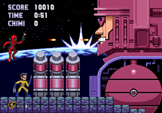 Mark Apilado - Deadpool and Wolverine Sega Genesis styled mockup