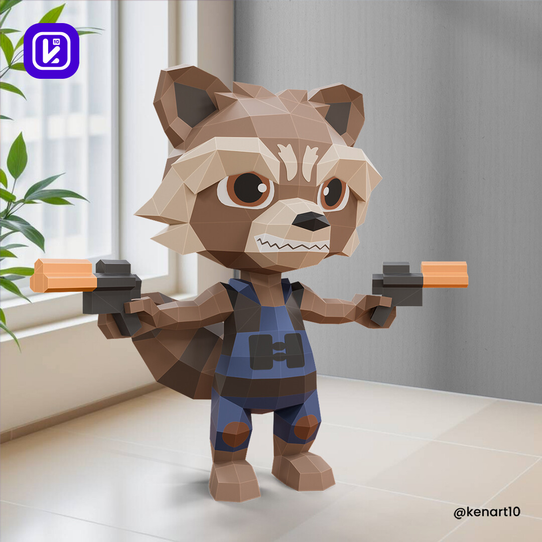 ArtStation - Rocket low poly