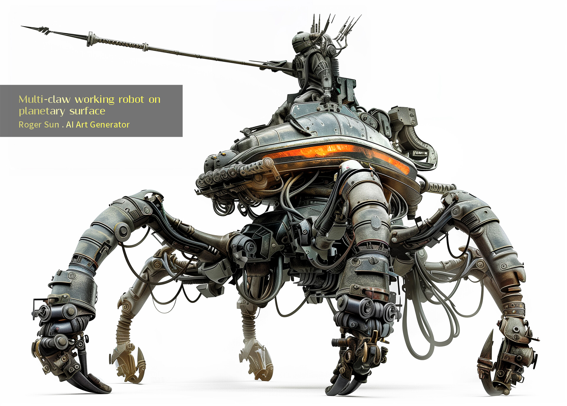 ArtStation - Sci-fi concept art of a fighting robot