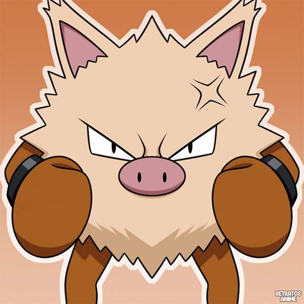 Retratosanime - Primeape, Pokémon