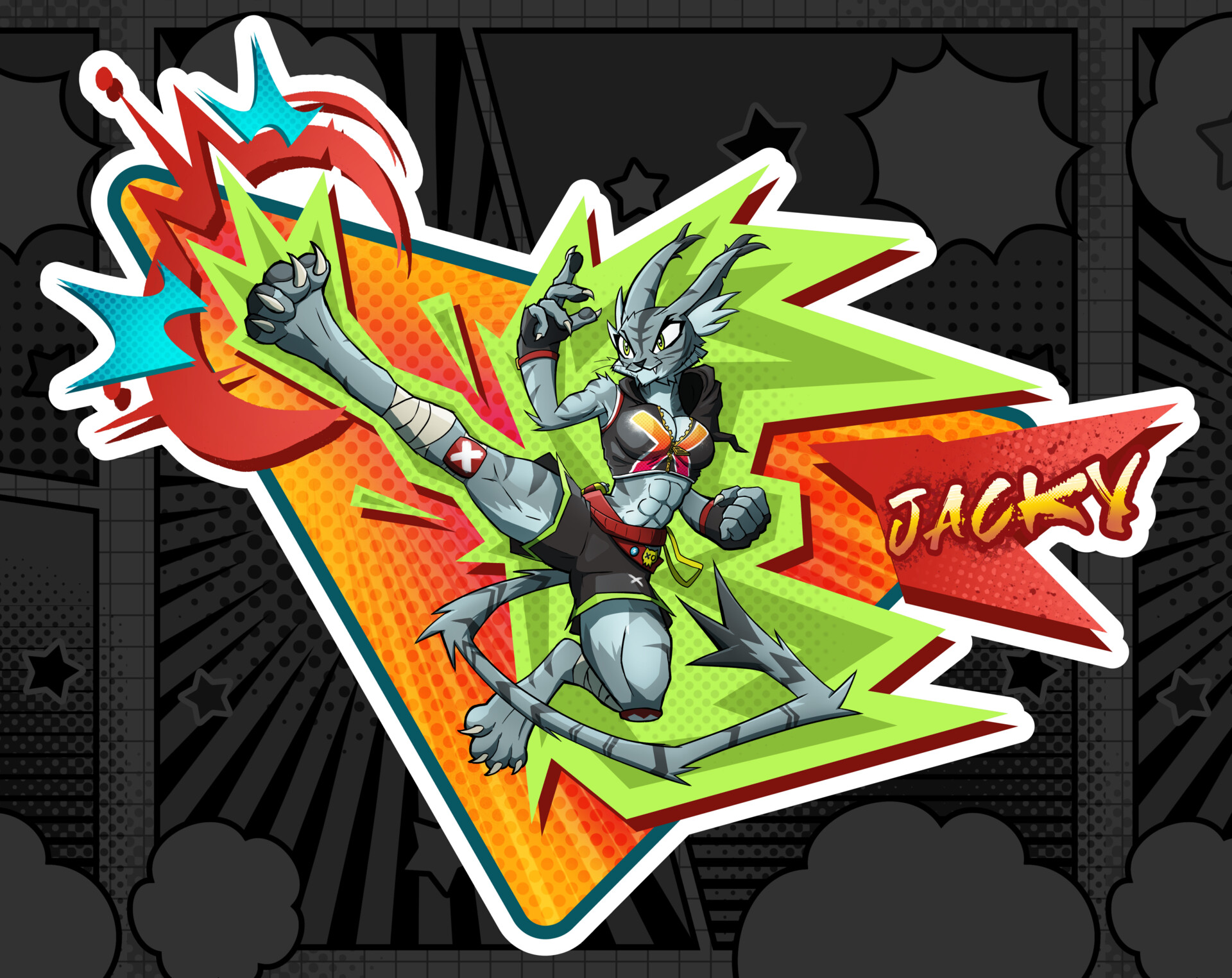 ArtStation - Sticker Design (Jacky)