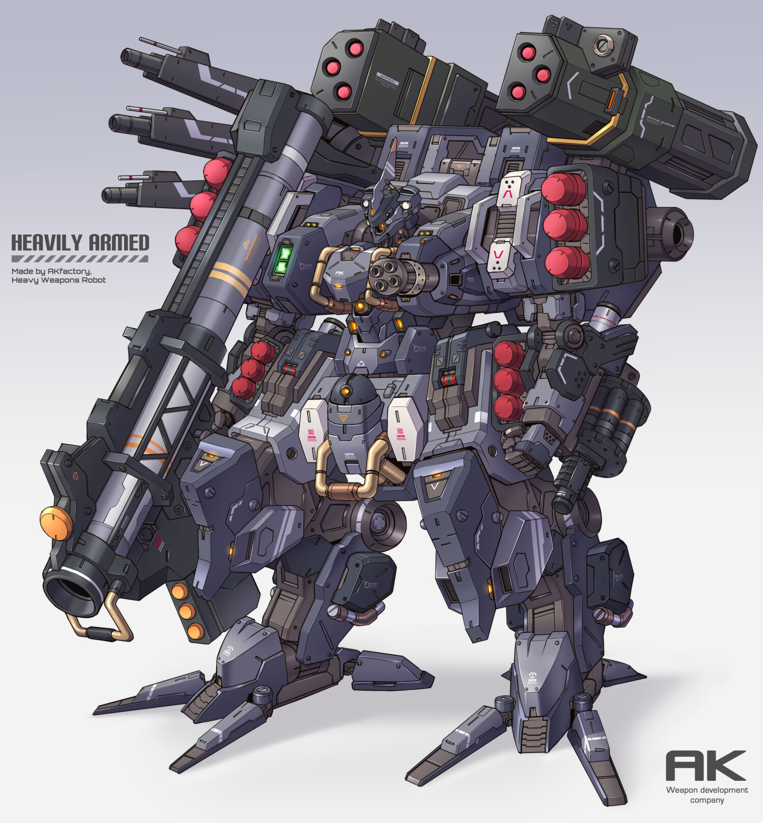 ArtStation - Heavily armed mechanism