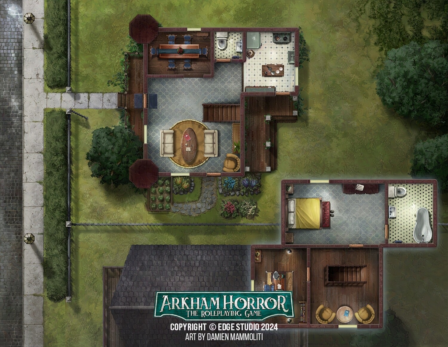 Bone and Brush Studios - Arkham Horror RPG Maps