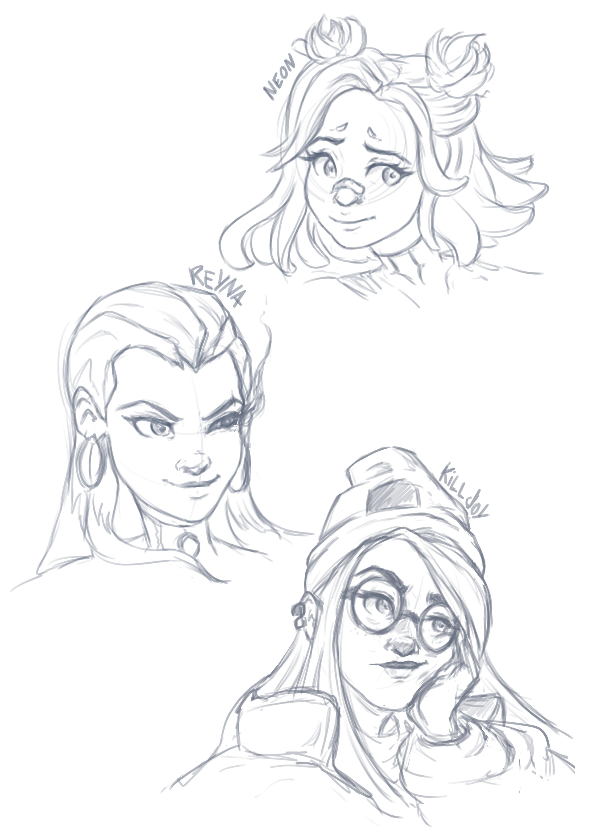 ArtStation - Sketches Valorant