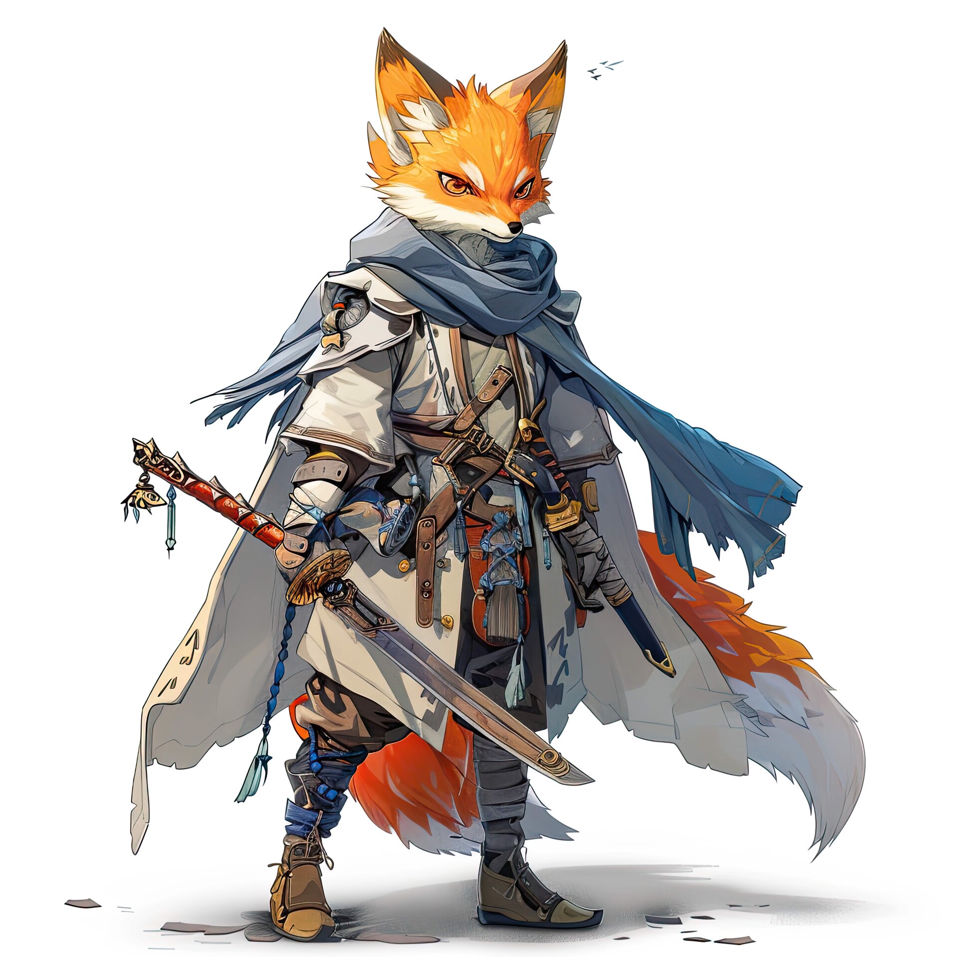 ArtStation - Anime one Fox Warrior Reference Package v1 - 205 arts