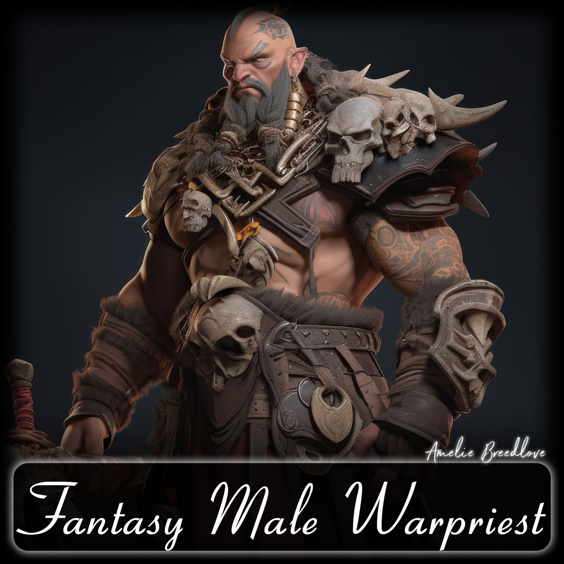 ArtStation - 200 Fantasy Male Warpriest Reference Pack | 4K | v.117
