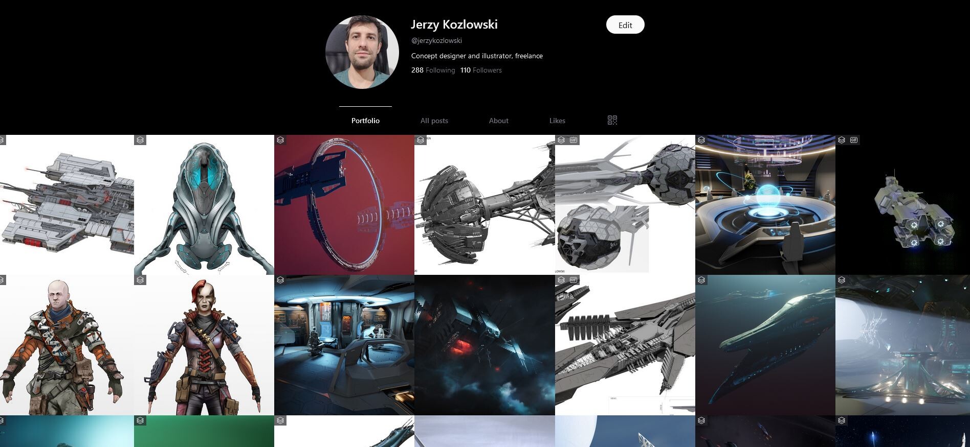 ArtStation - New Cara portfolio page