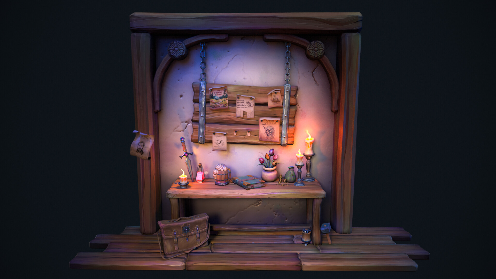 ArtStation - Tavern Bounty Board