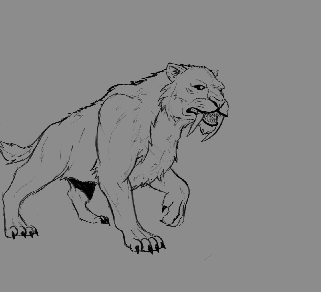 smilodon coloring pages