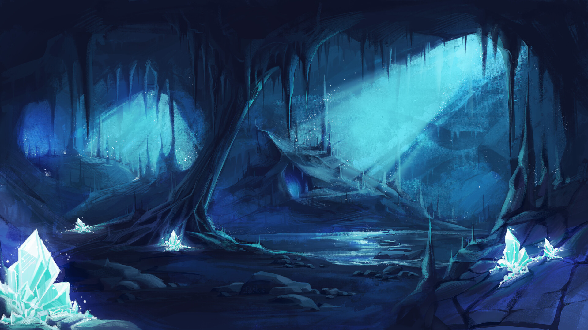 ArtStation - Fantasy cave 1