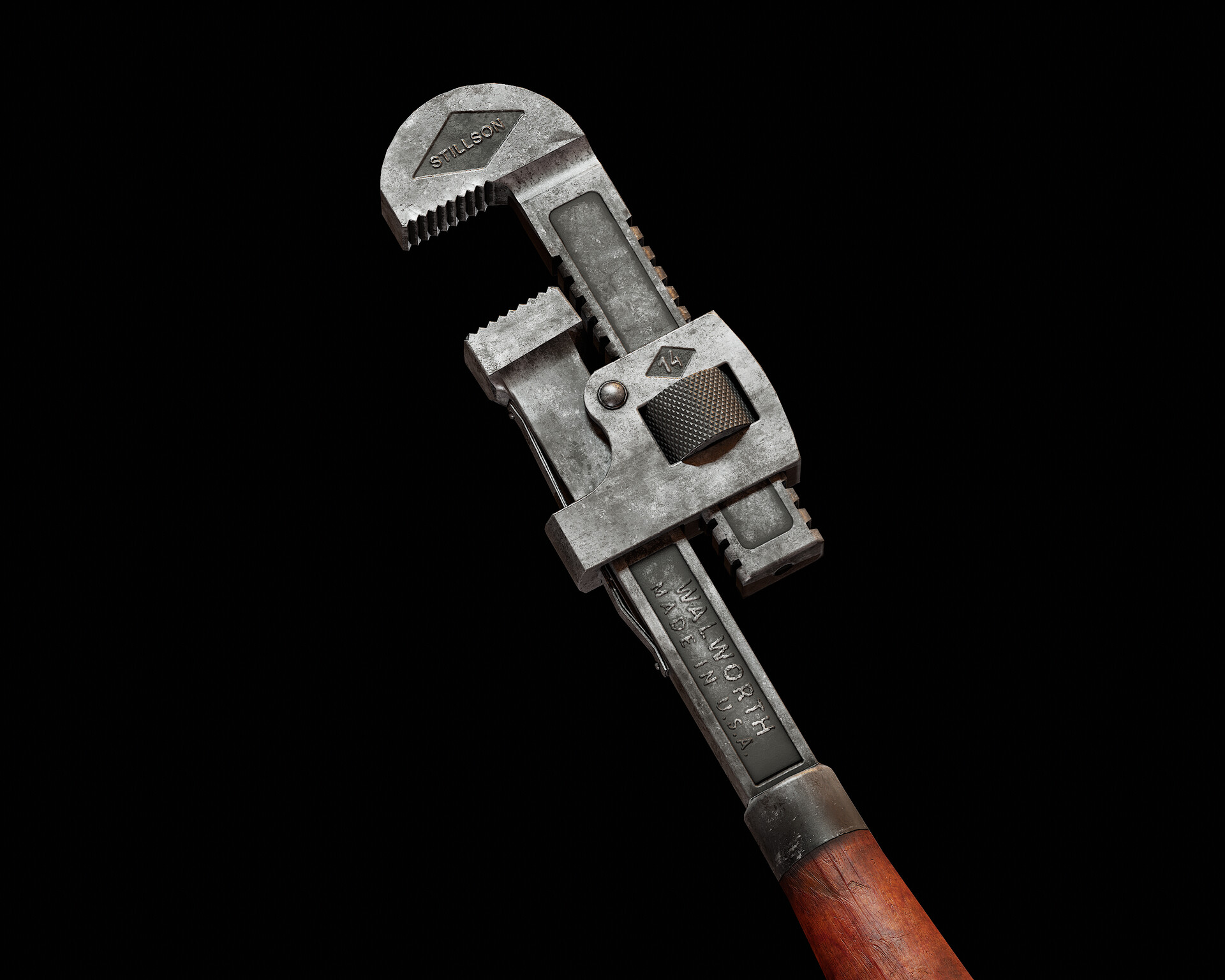 ArtStation - Vintage Stillson Wrench