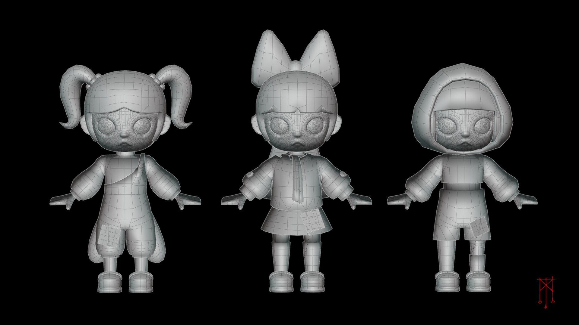 Suppakorn Boonrod - 3D Art toy for game : Molly X Powerpuff Girl