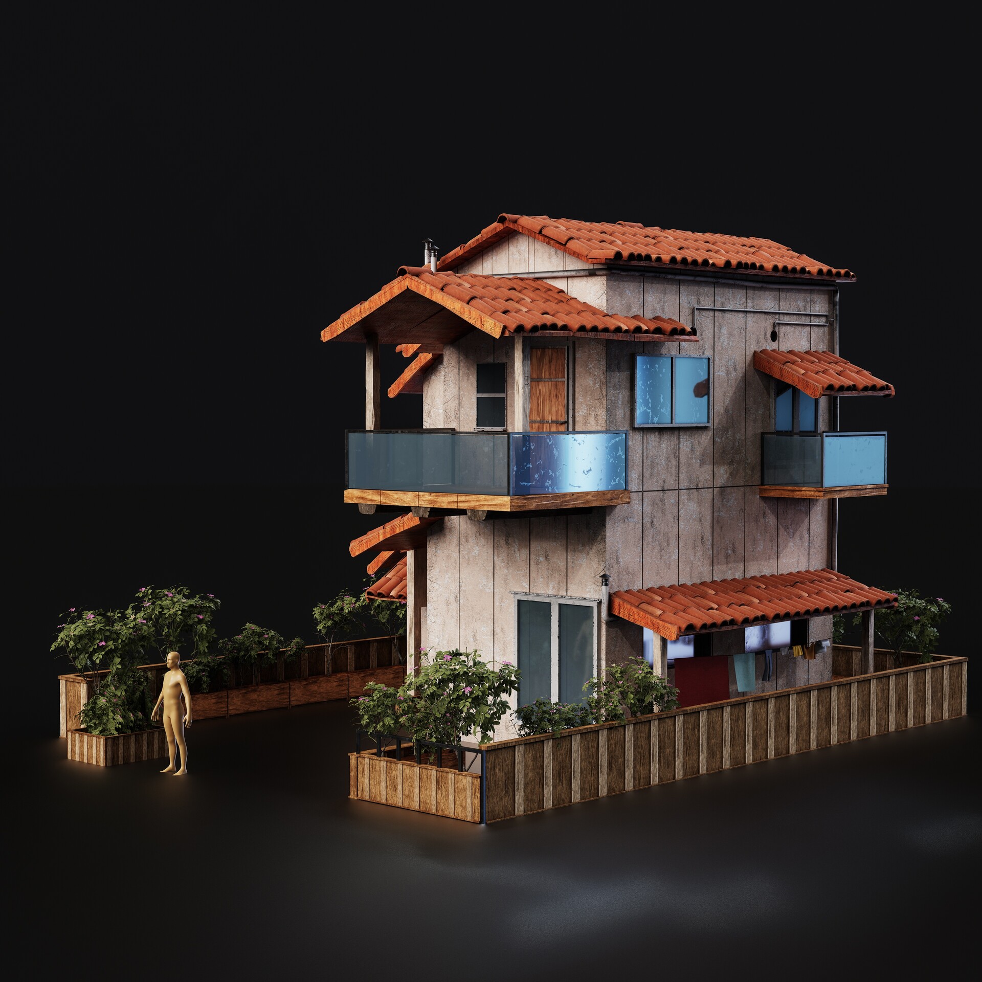 ArtStation - Modular House 08
