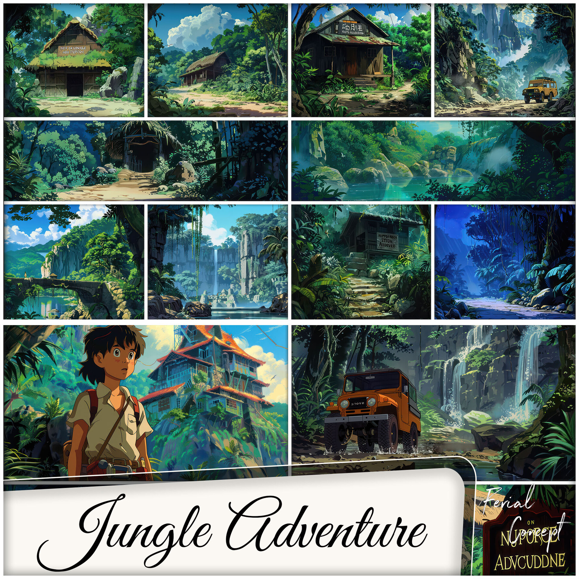 Ferial Concept - 🔹200 Jungle Adventure - Cartoon Concept Reference ...