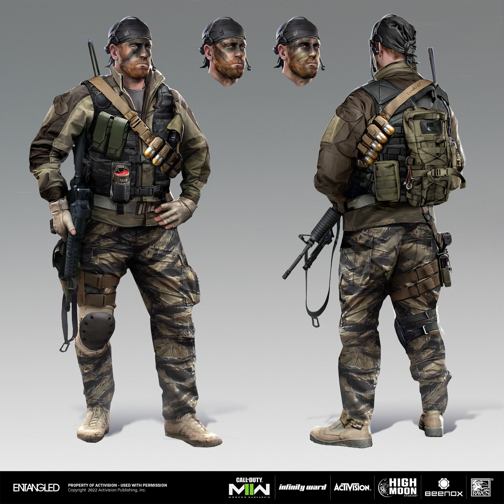 ENTANGLED Studio - Concept Character Art for Call of Duty MW2