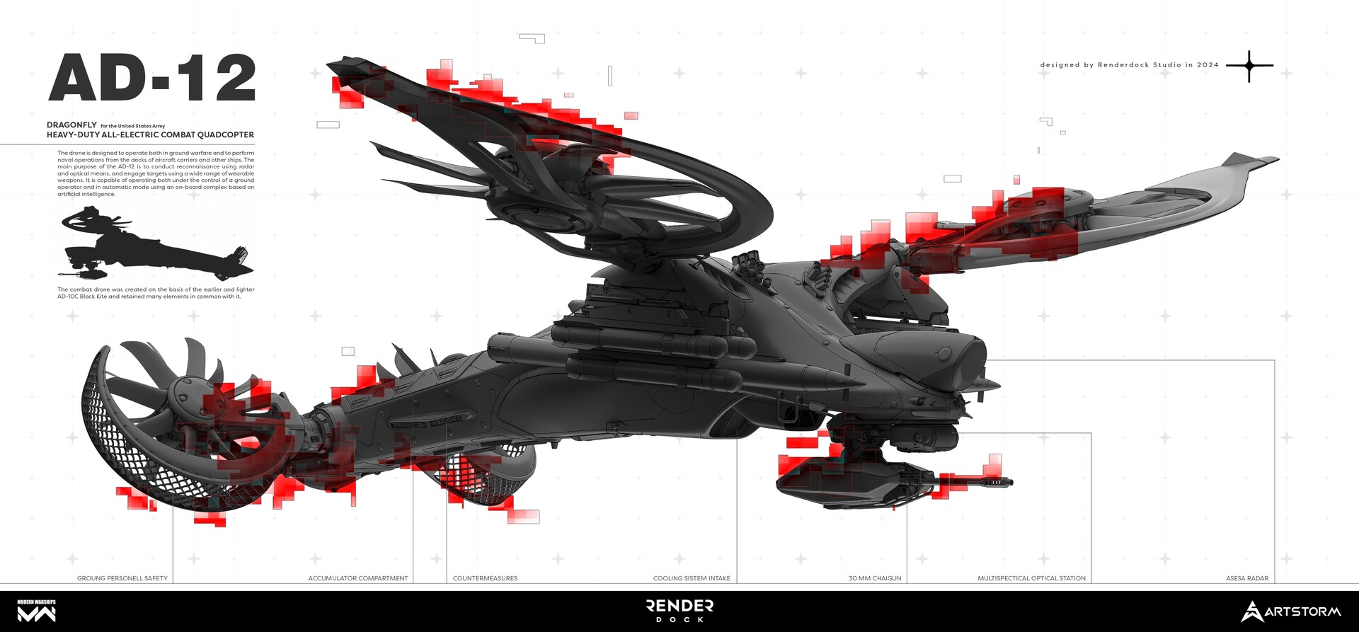 RenderDock - AD-12 Dragonfly concept