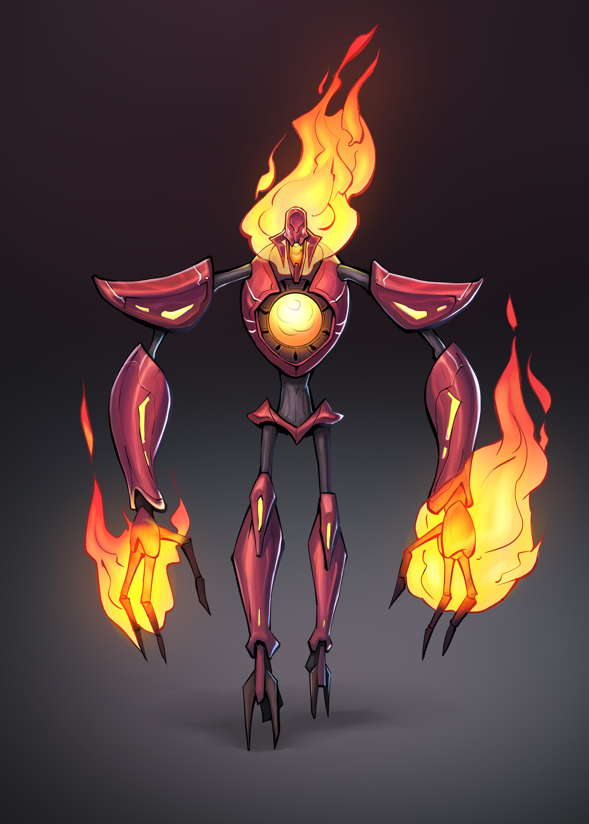 ArtStation - fire roboelemental