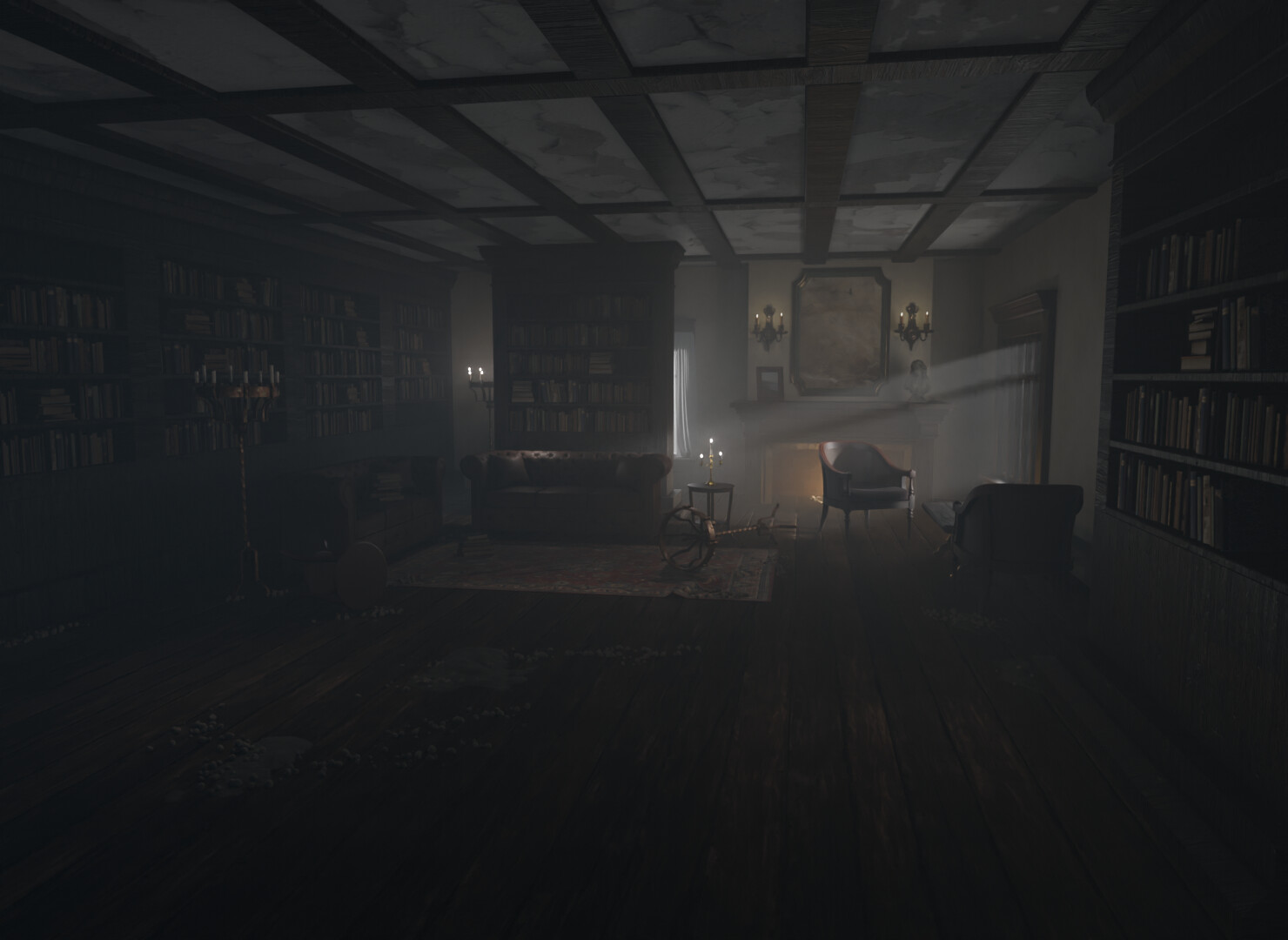 ArtStation - Ancient Library - Blender