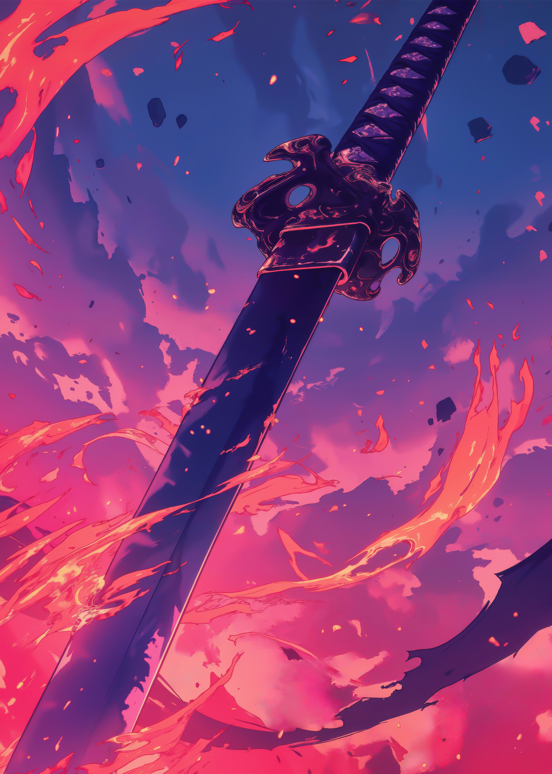 in.candle.lights - A Fiery Katana that Brings Karma