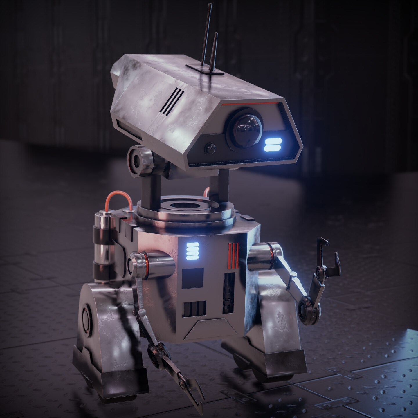 ArtStation - Sci-Fi Worker Roobt 3d "Future Forge: The Sci-Fi Worker Robot"