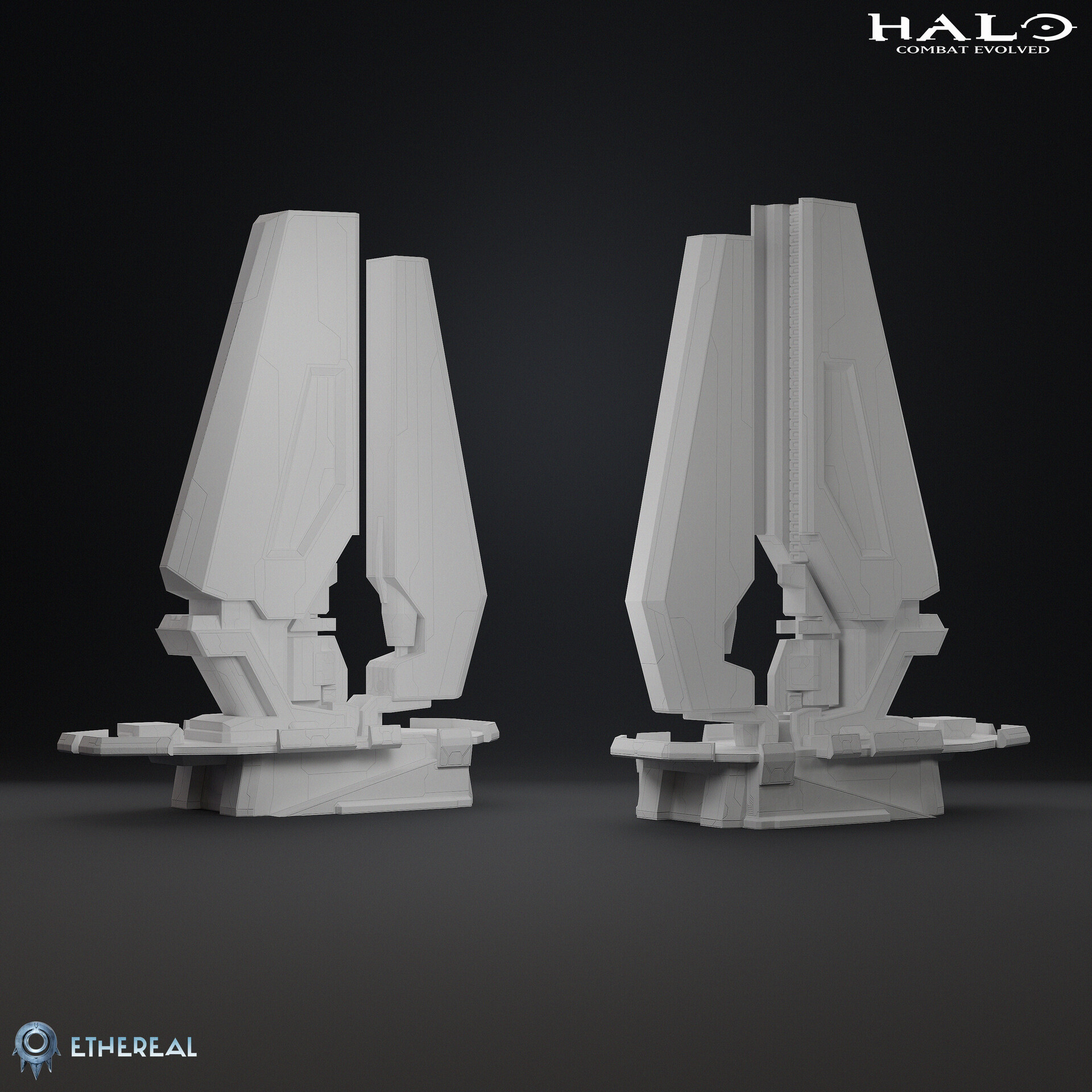 Kristian Gallina - Halo: Combat Evolved - Forerunner Beam Emitter Tower ...
