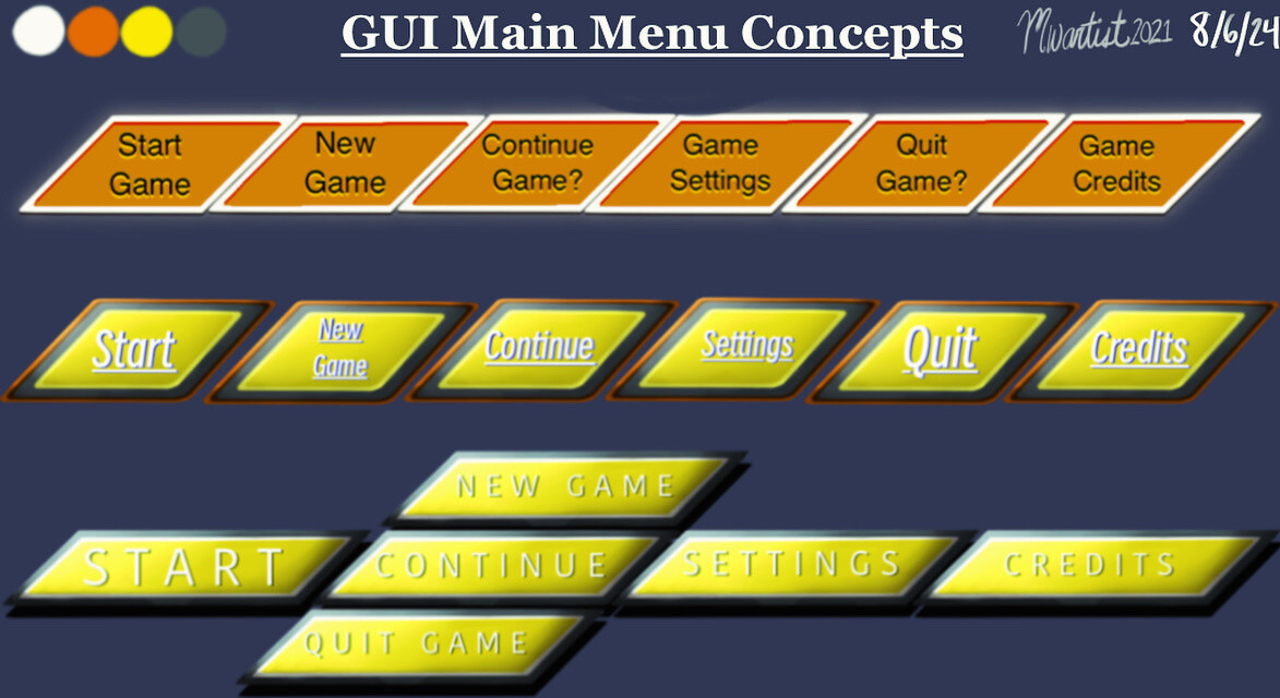 ArtStation - GUI Main Menu Concepts