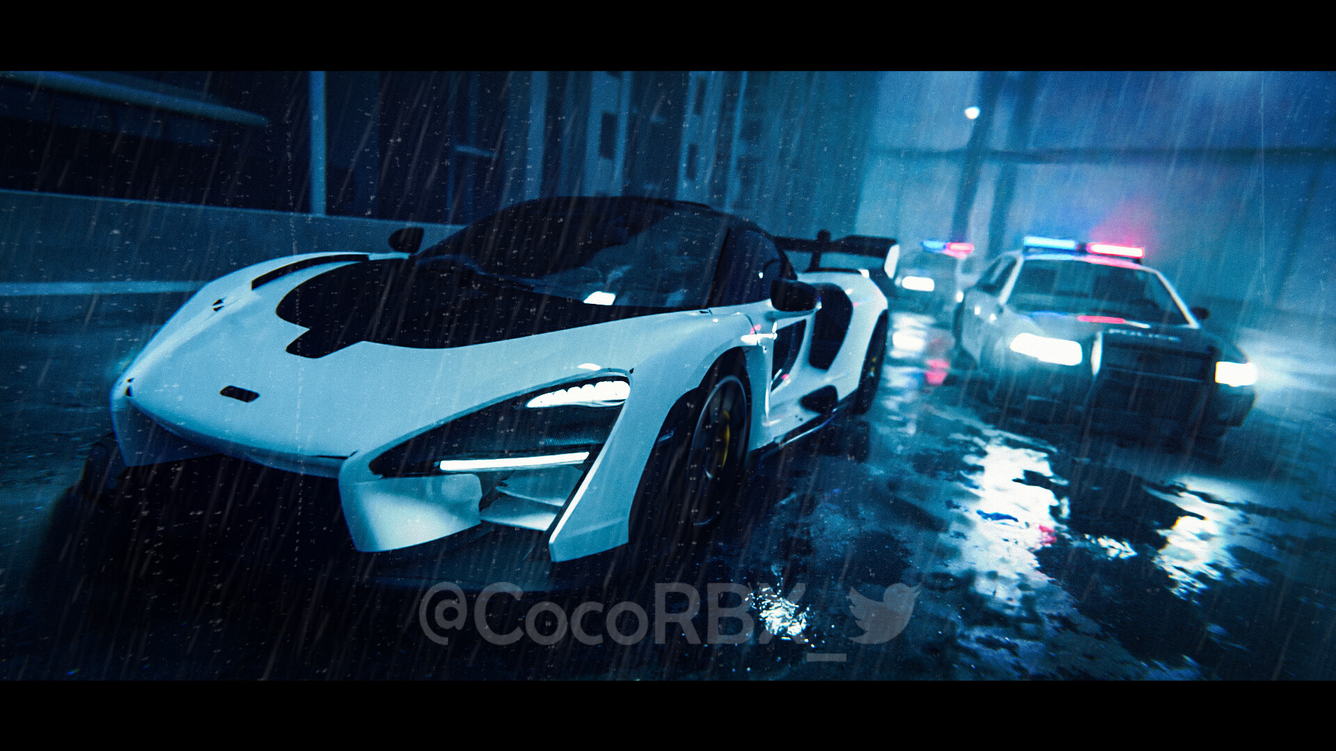 ArtStation - McLaren Senna Police Chase