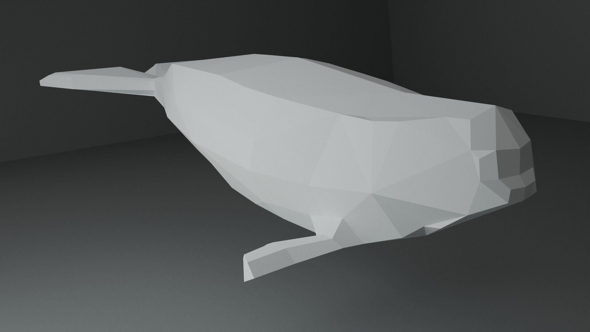 ArtStation - Low poly beluga model