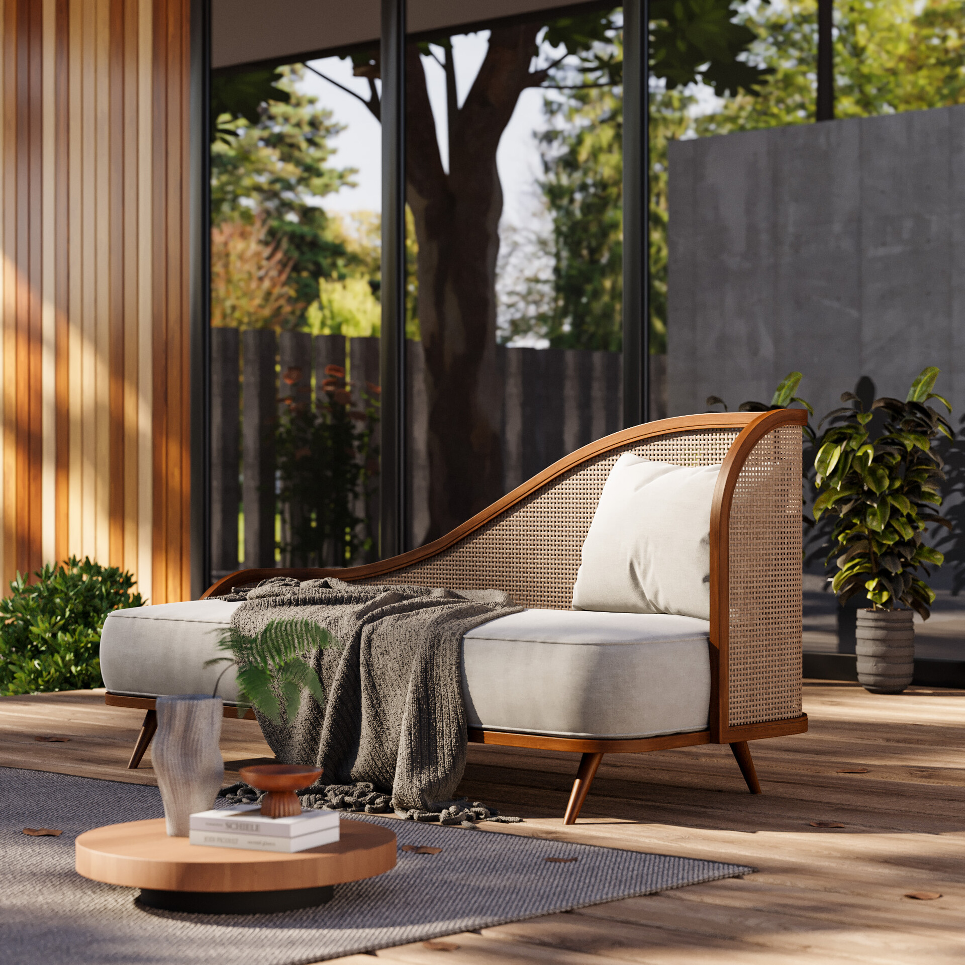 ArtStation - Outdoor Furniture Lifestyle Render