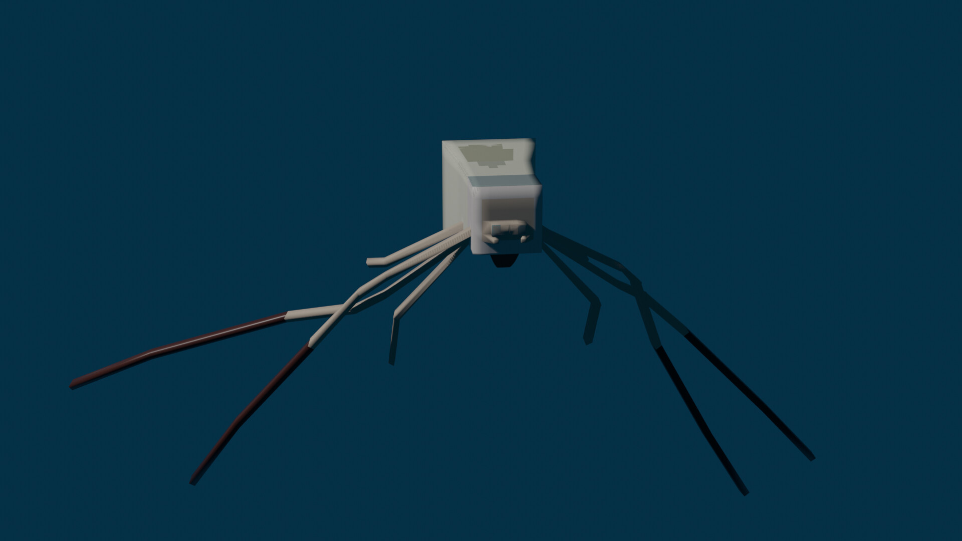 ArtStation - A Cartoon Low-Poly Spider (Minecraft Style) - Rigged and ...
