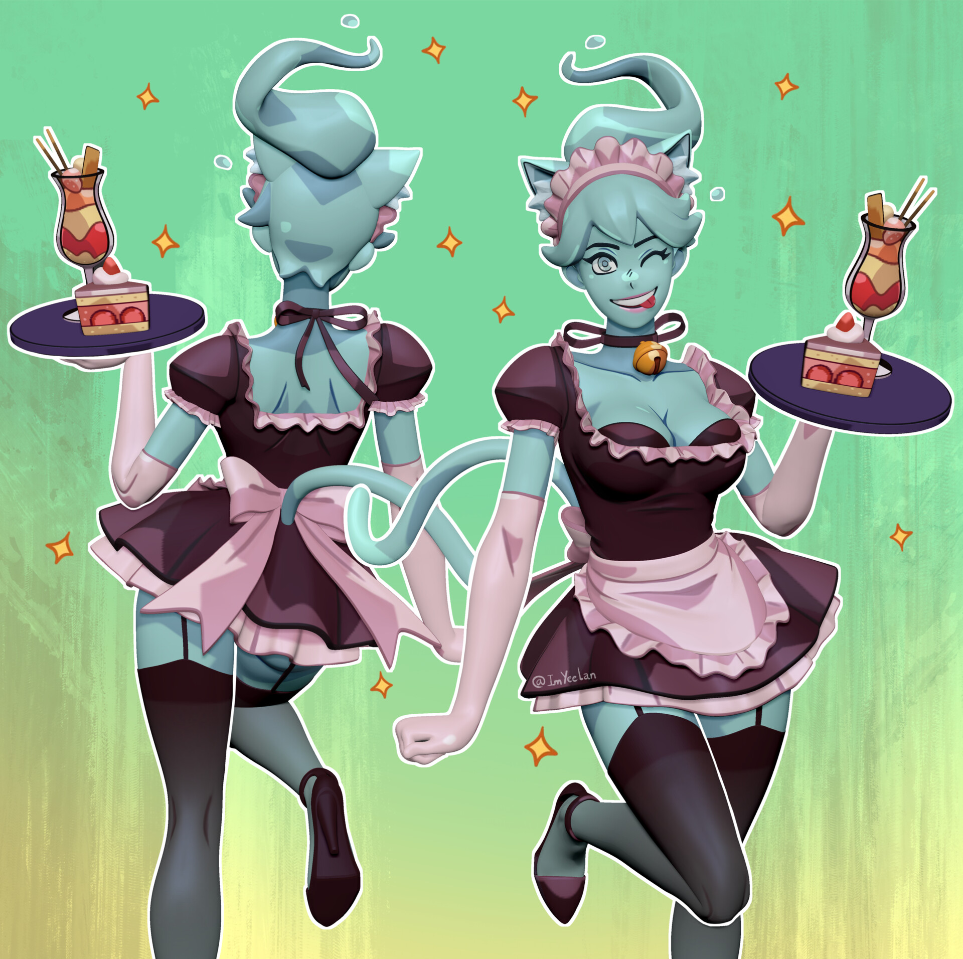 ArtStation - Polly - Catgirl Outfit