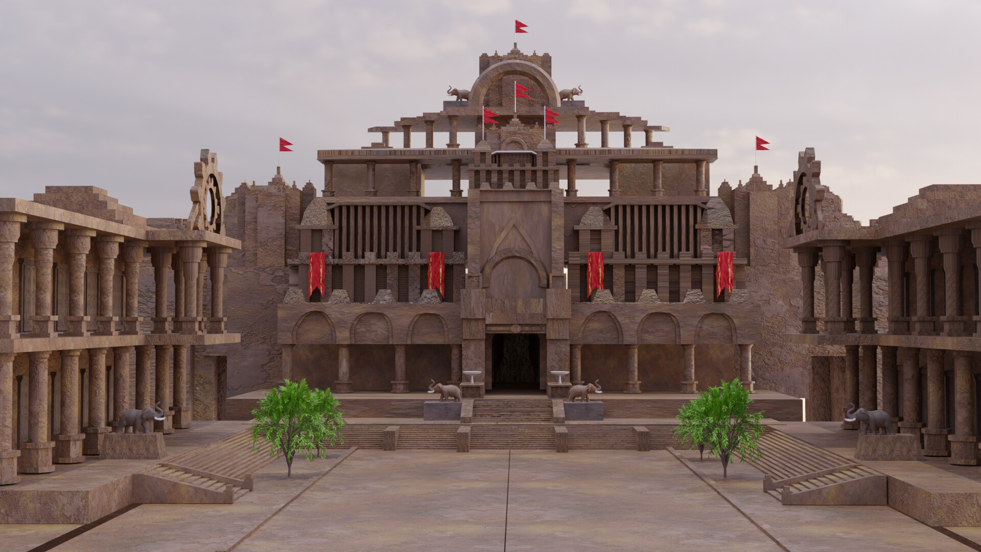 ArtStation - Castle of Hastinapur