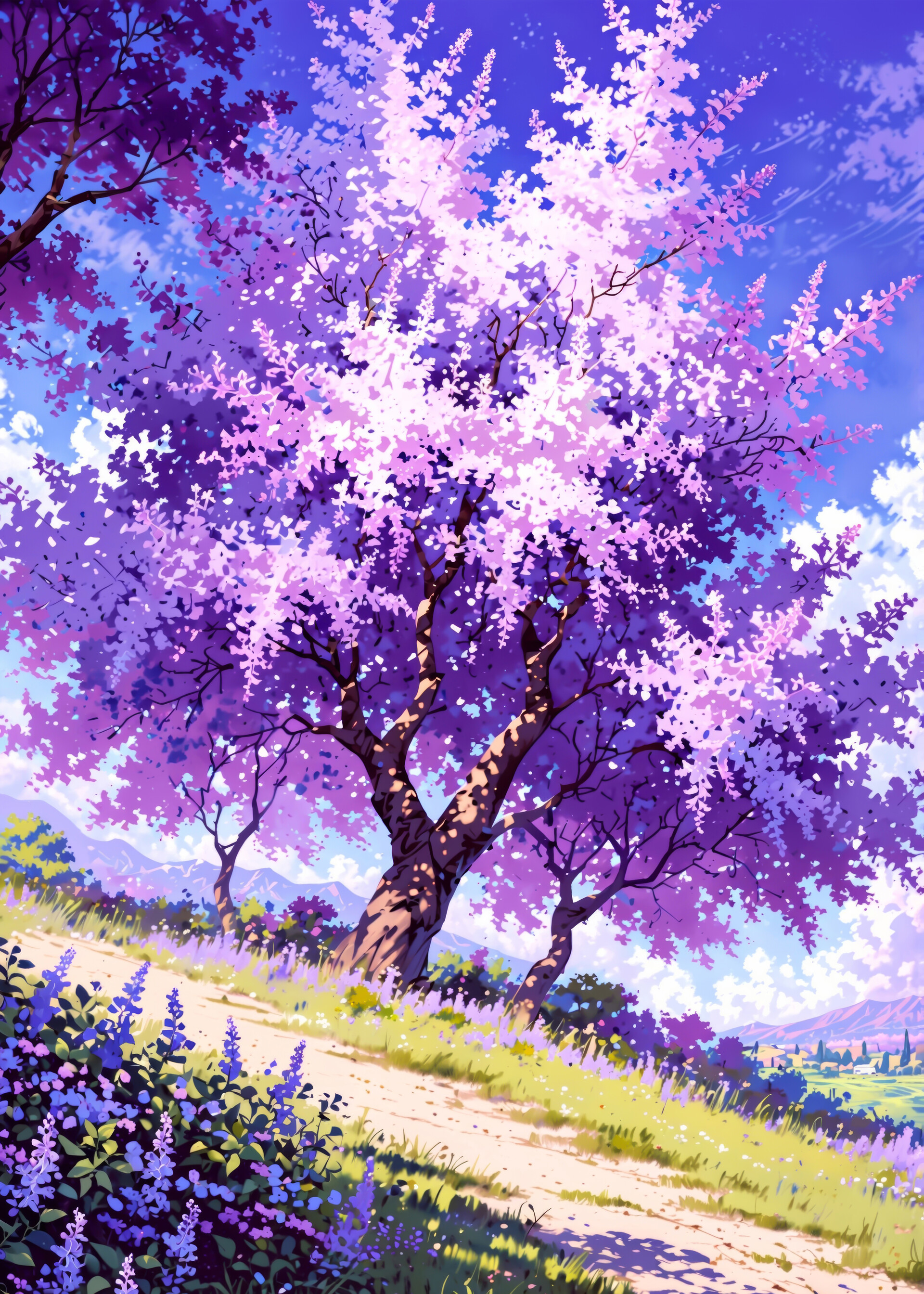 ArtStation - A Blooming Lilac Tree