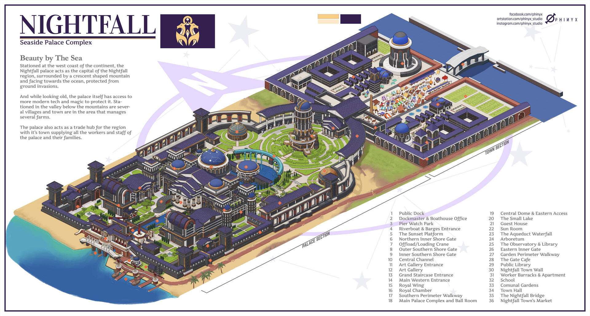 ArtStation - Nightfall Palace Complex