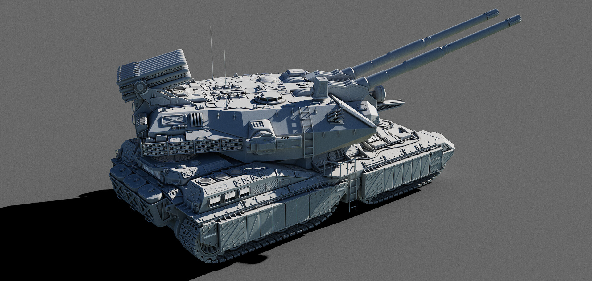 ArtStation - Grendel - clay render