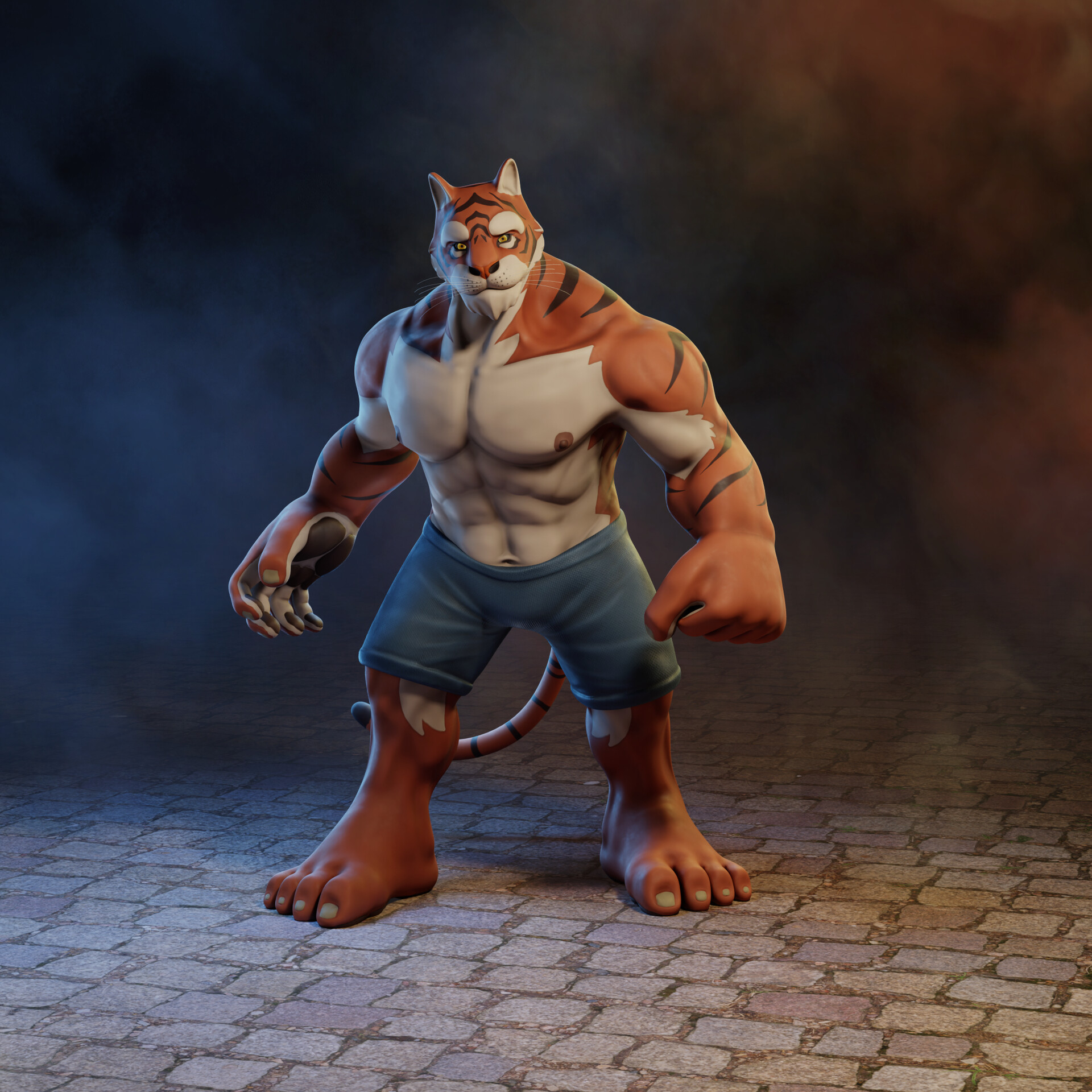 ArtStation - Stylized Tiger