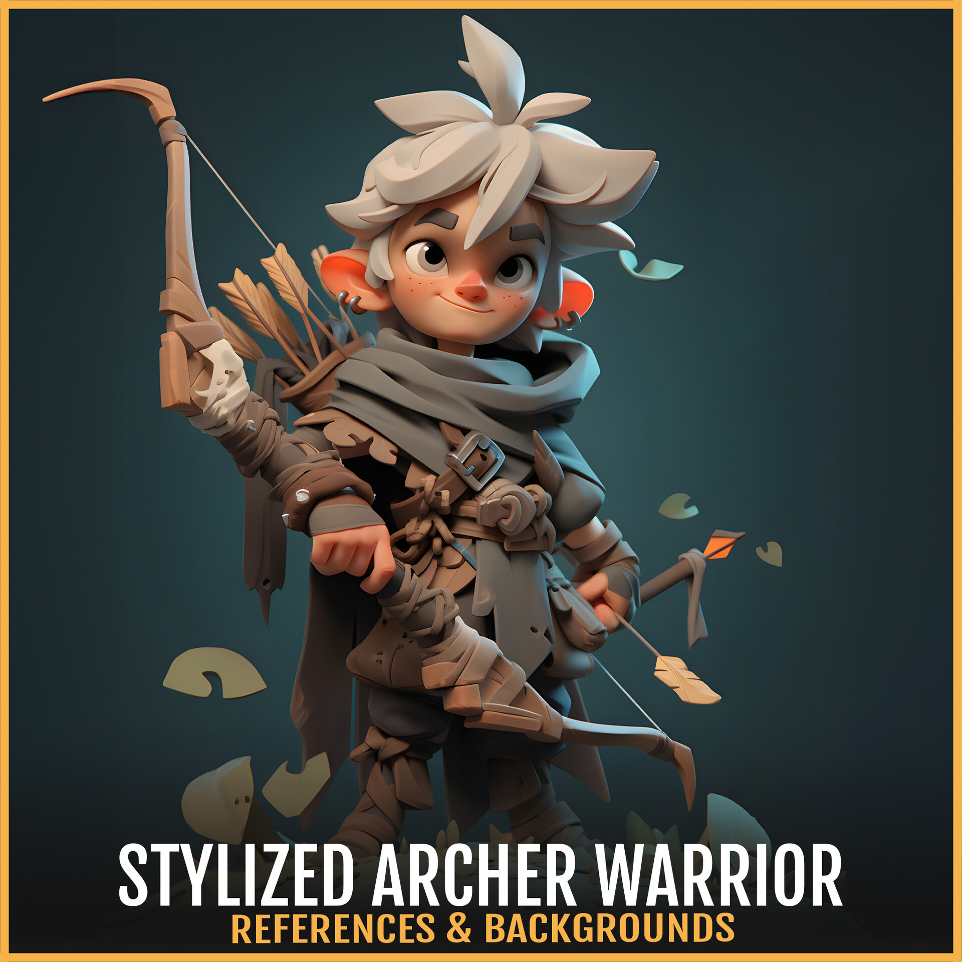 ArtStation - 202 Stylized Archer Warrior VOL81[boy]