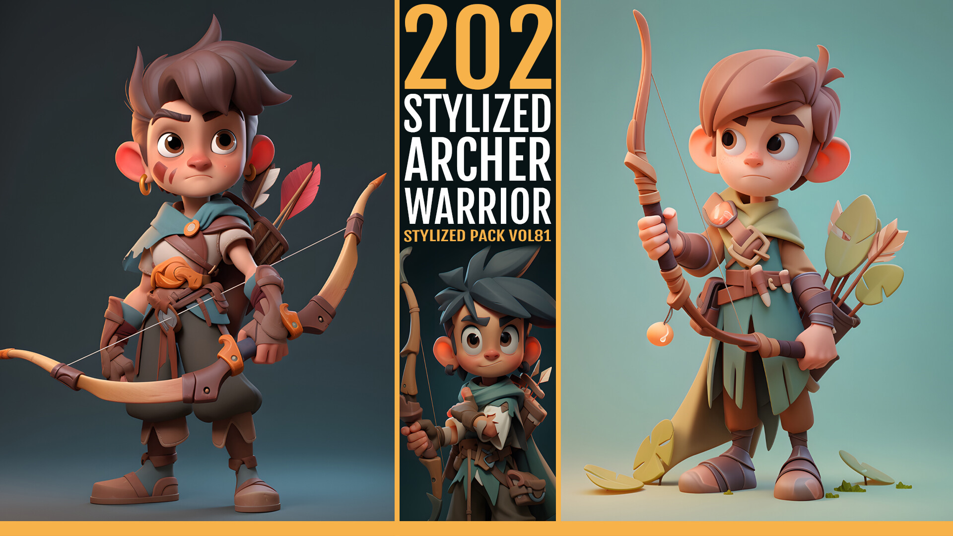 Artificial Dimension - 202 Stylized Archer Warrior VOL81[boy]