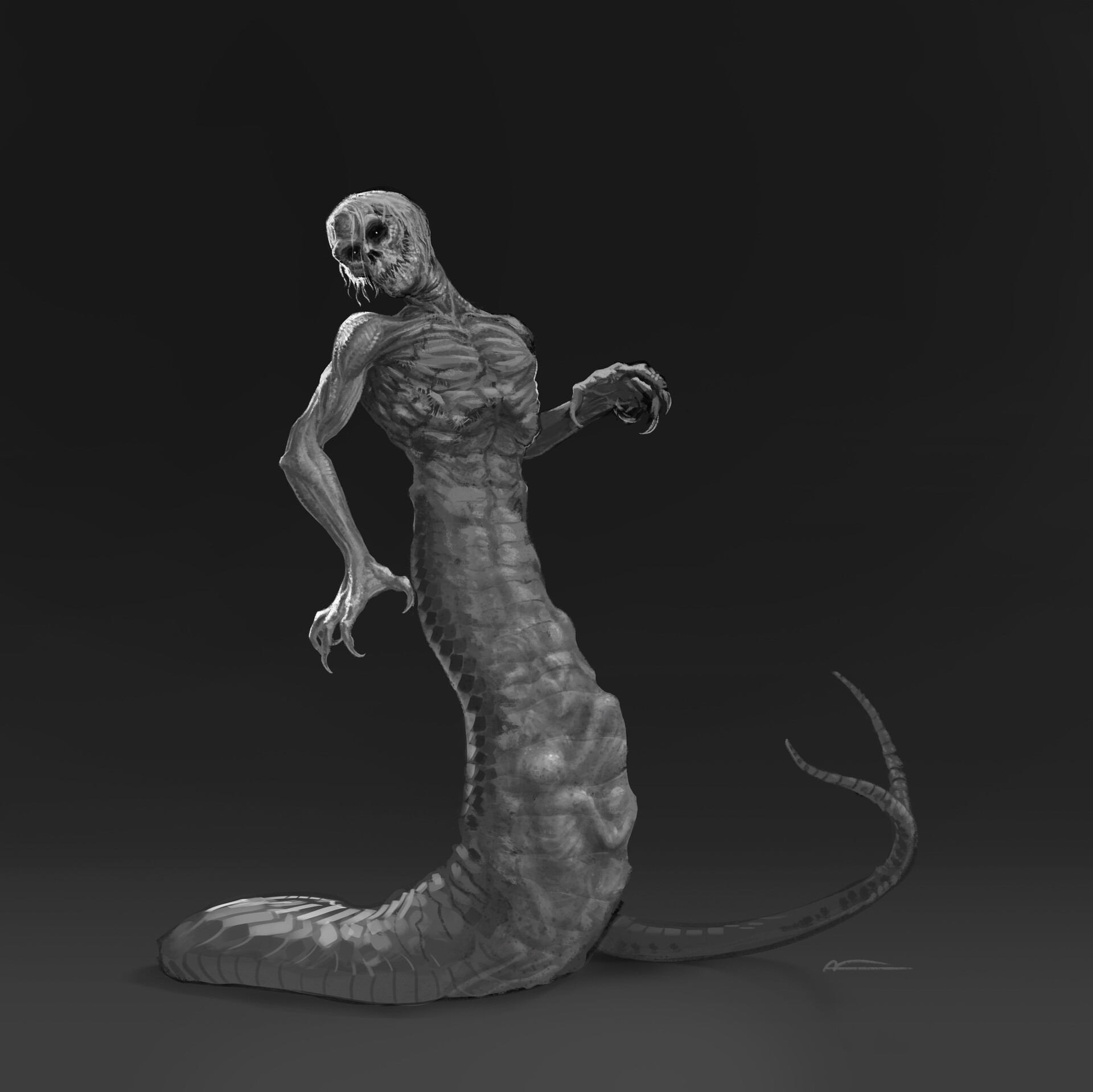 ArtStation - Necro Naga