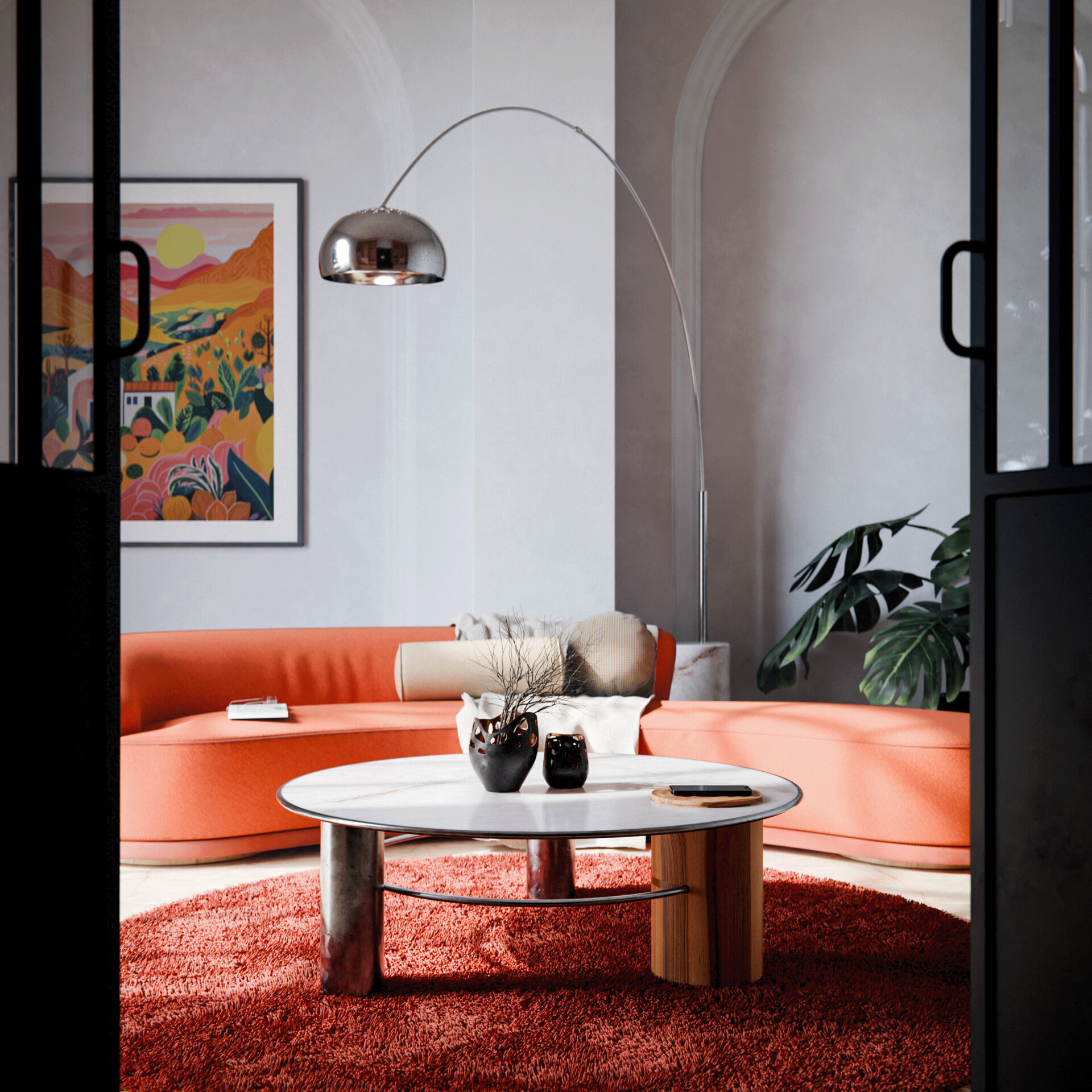 ArtStation - Colorfull Oasis - Interior vizualization