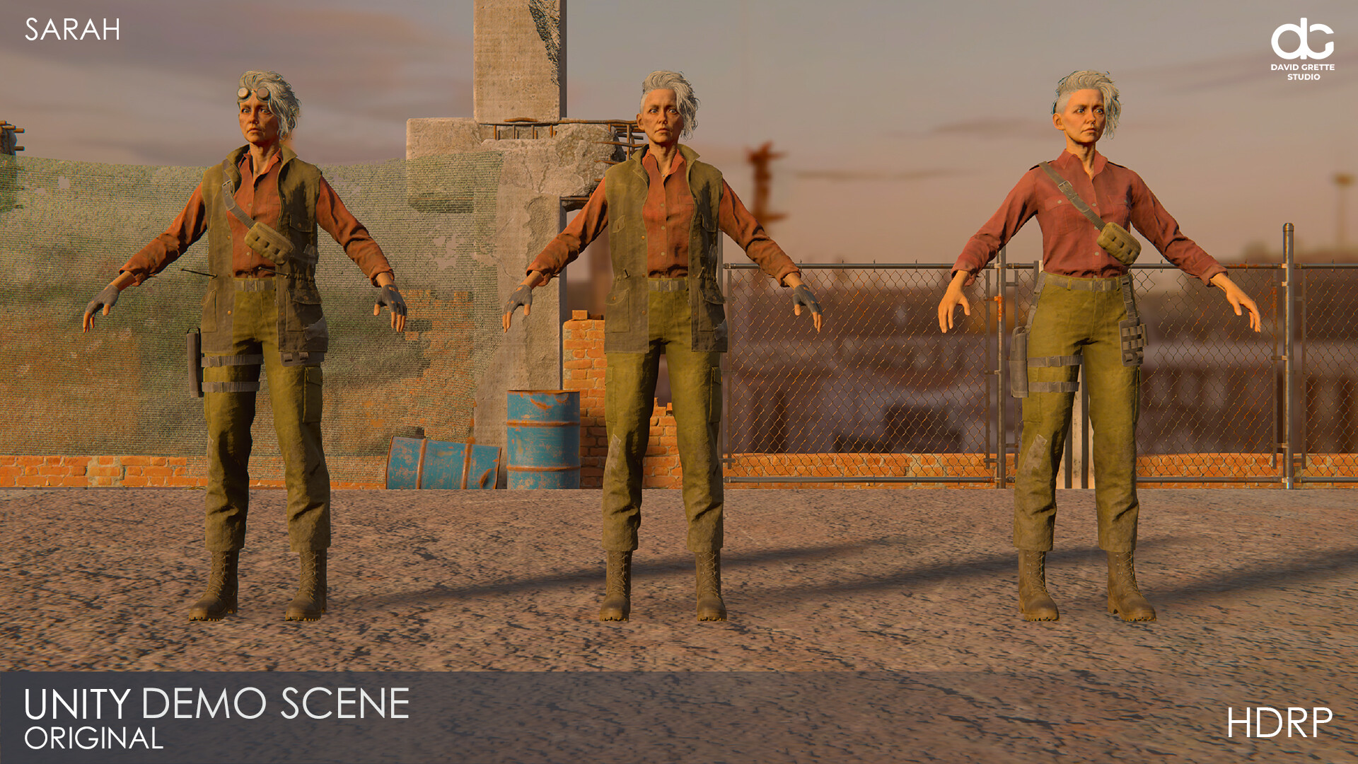 DAVID GRETTE STUDIO - Adventure Character Sarah - Adventure Characters ...