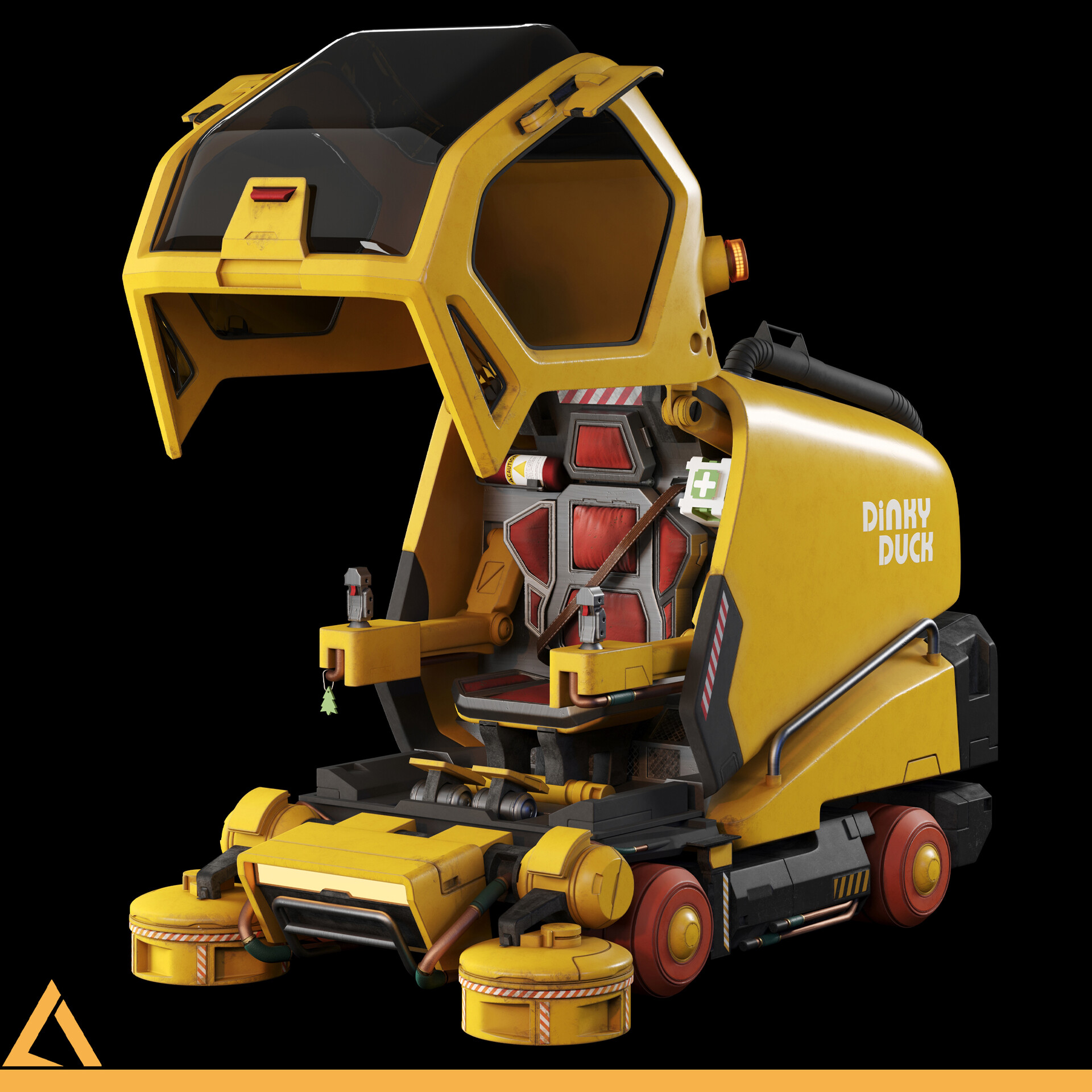 ArtStation - Street Sweeper 3d Modeling