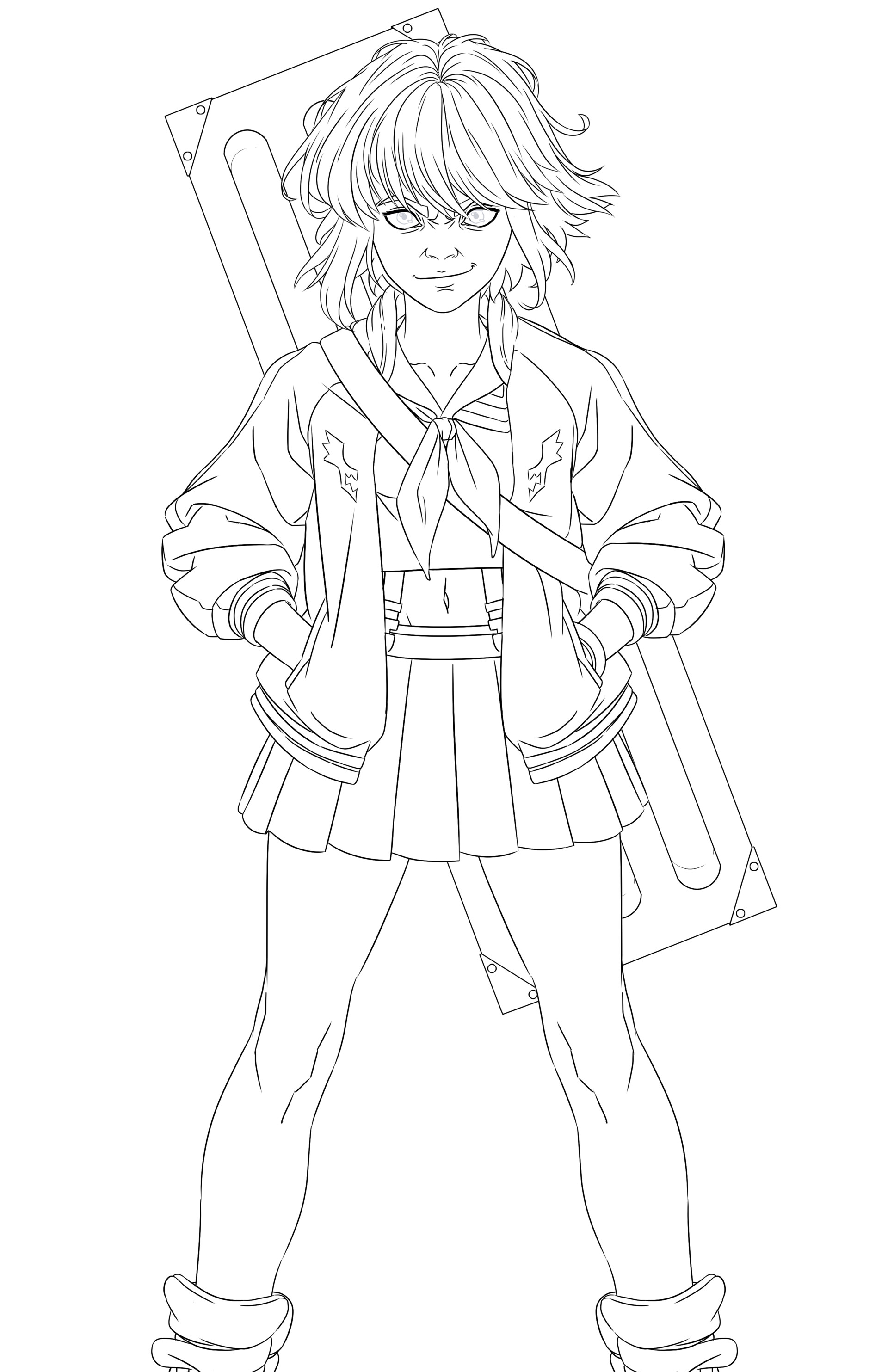 kill la kill coloring pages