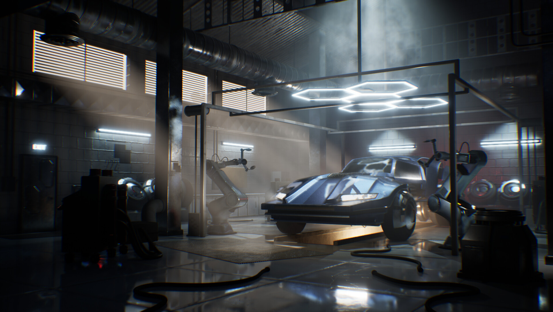 ArtStation - Futuristic Garage