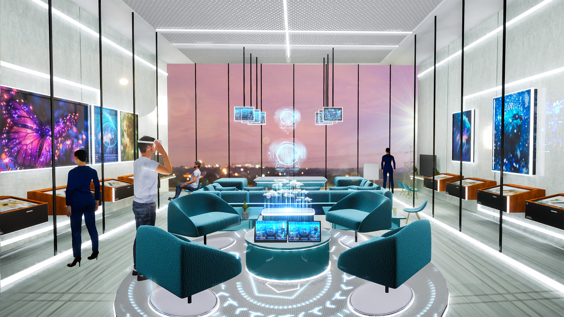 ArtStation - Interior Design - Futuristic Store