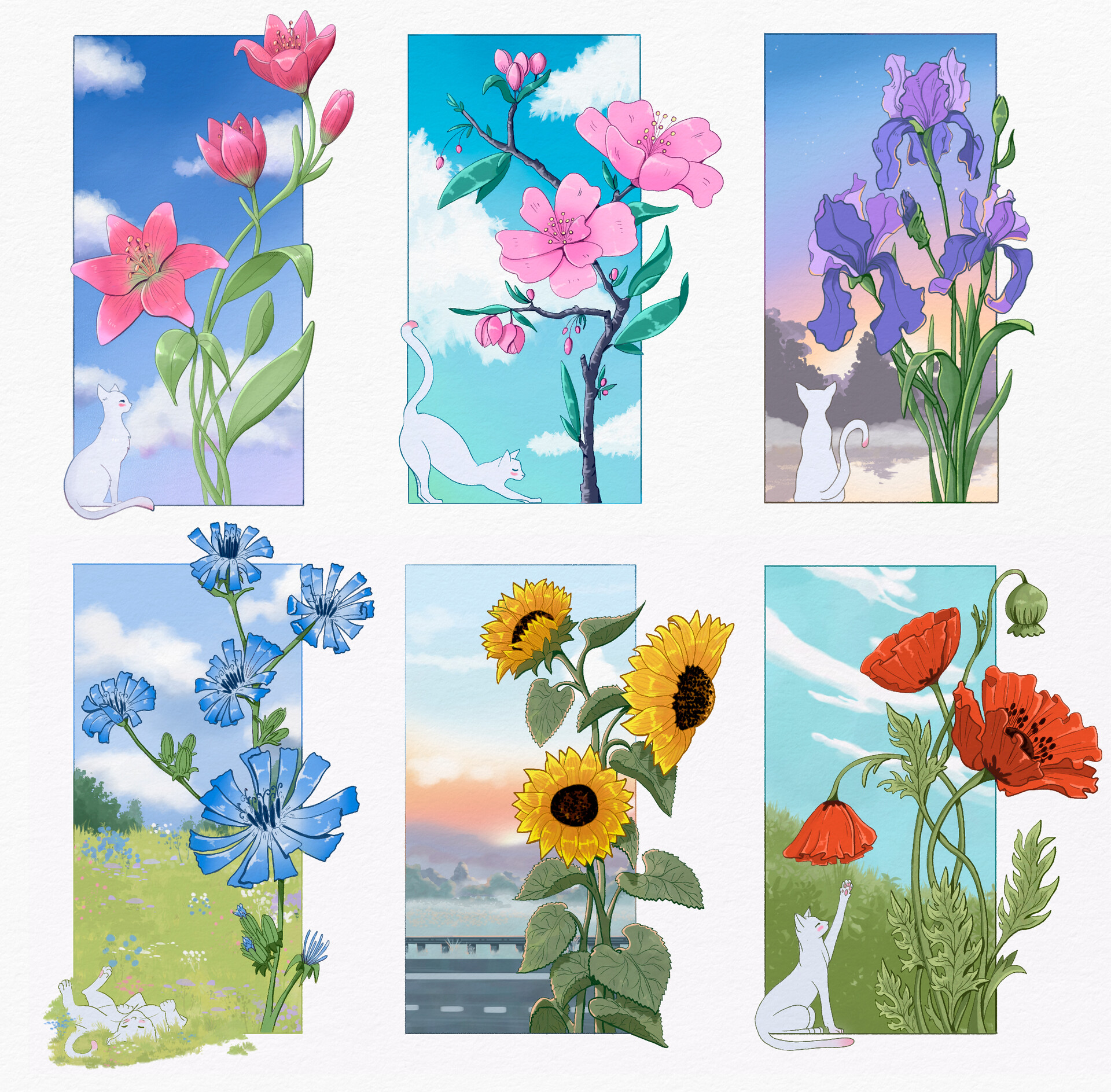 ArtStation - Flowers illustration