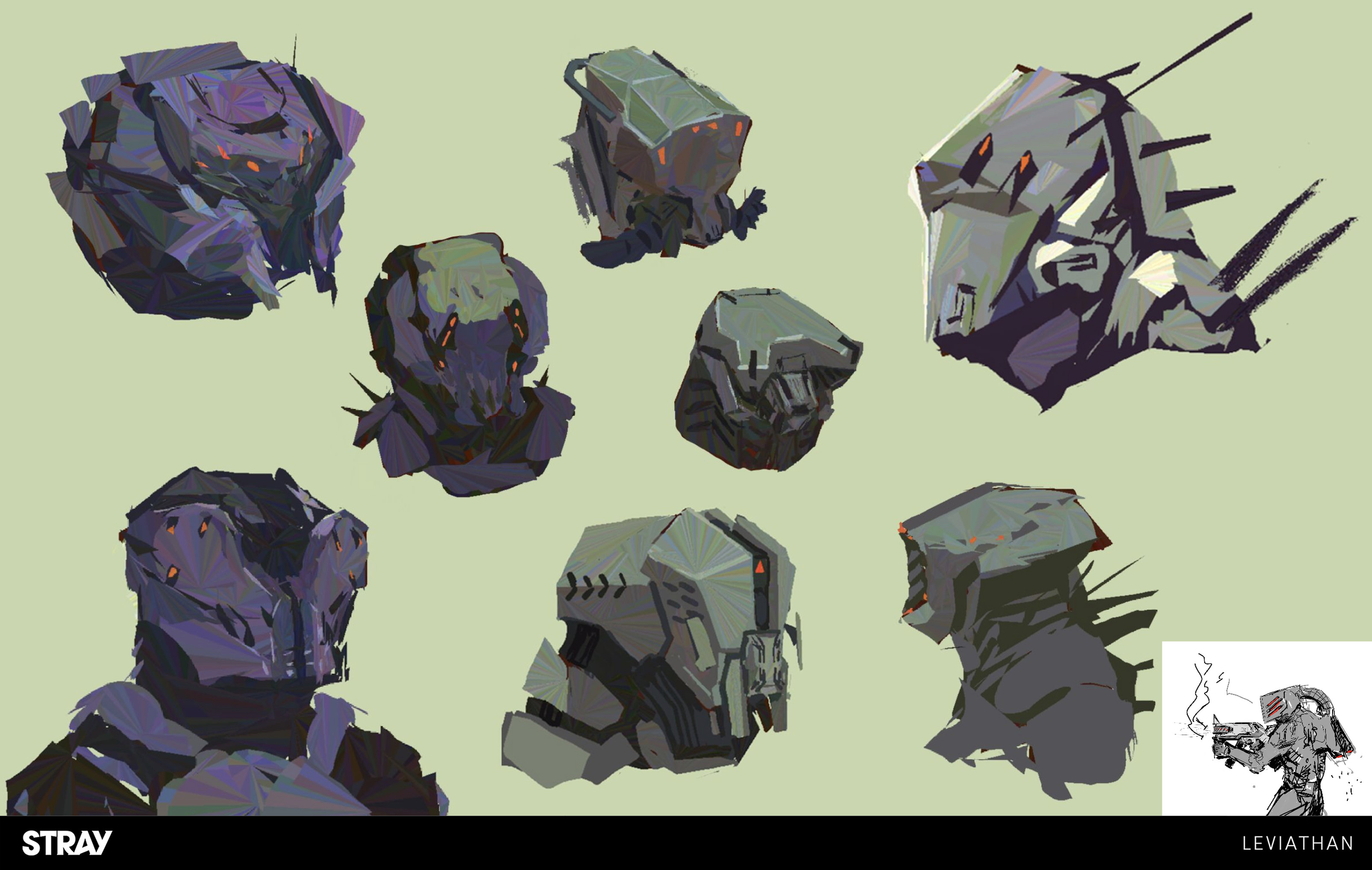 Stray Studios - LEVIATHAN - Overseer - Initial Sketches