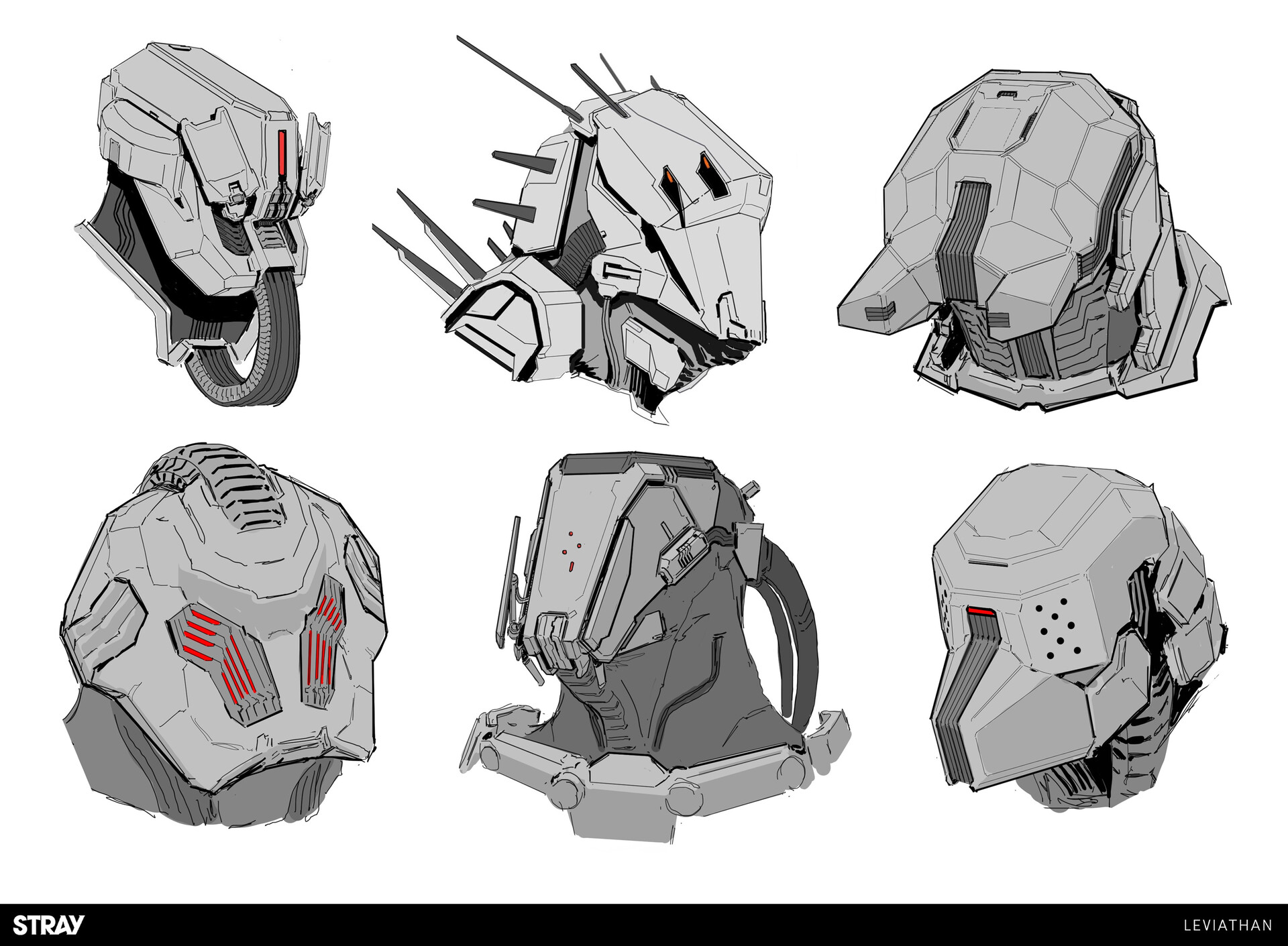 Stray Studios - LEVIATHAN - Overseer - Initial Sketches