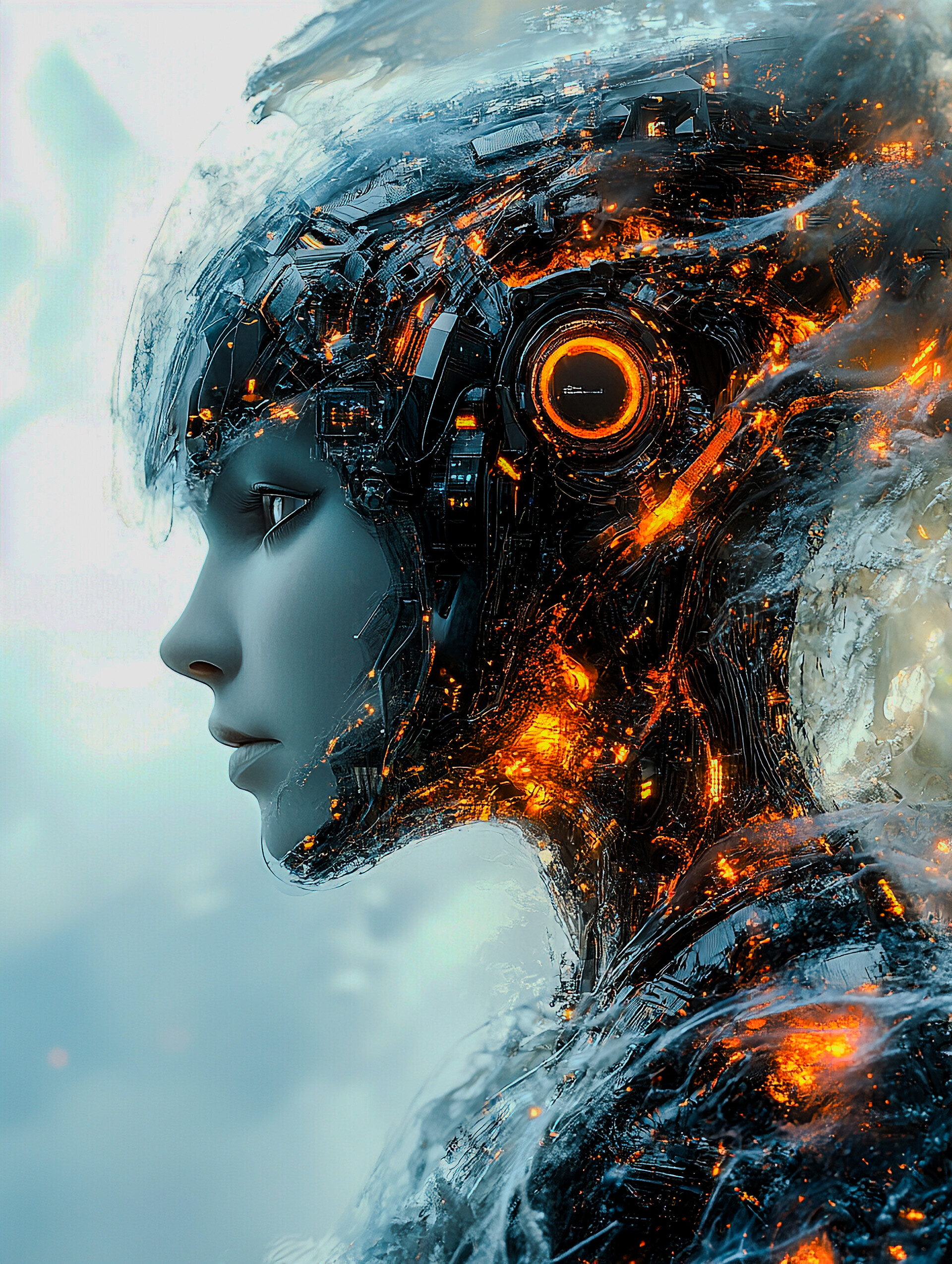 ArtStation - Cybernetic Guardian: A Vision for Advanced Human-Technology Symbiosis