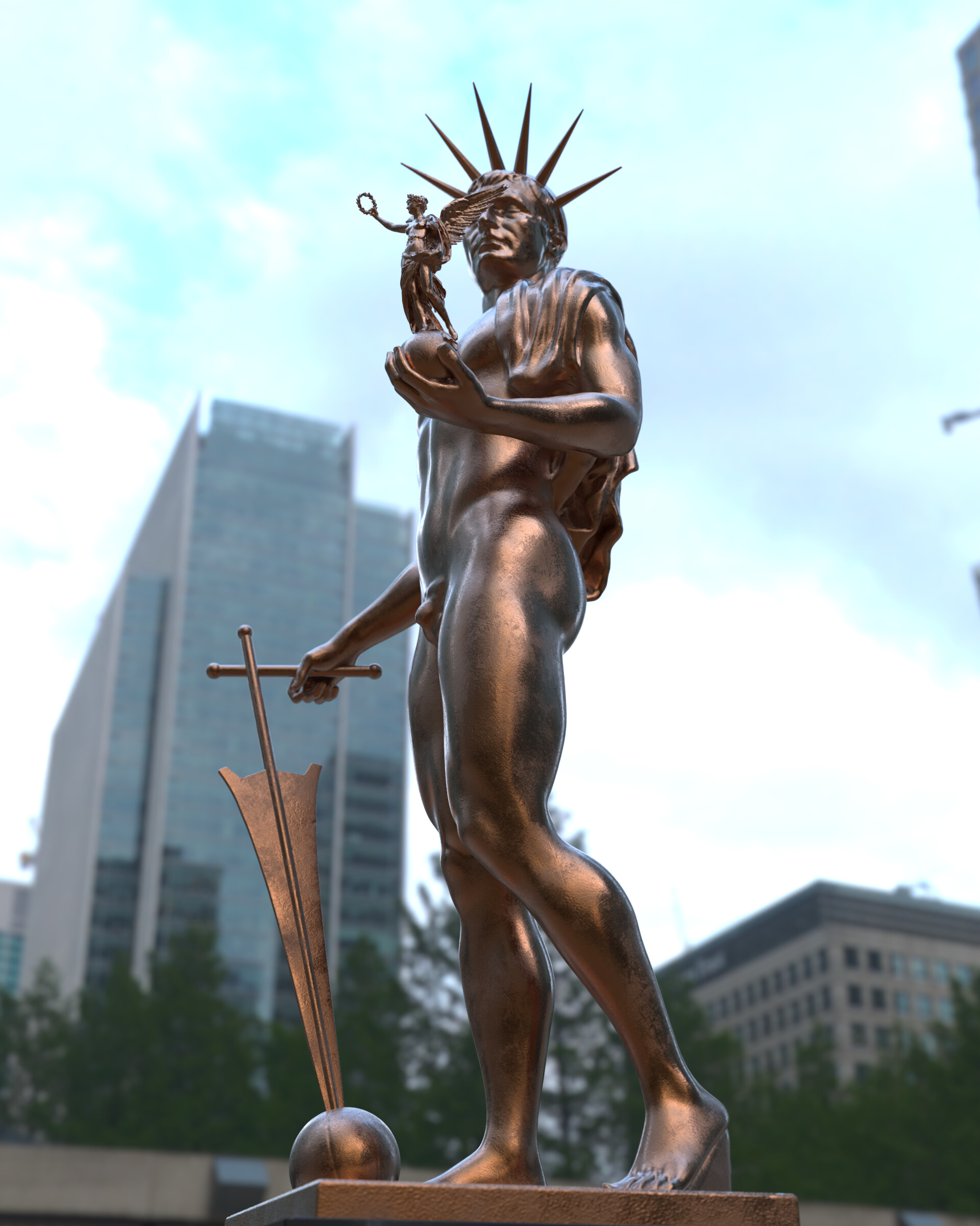 nero colossal statue